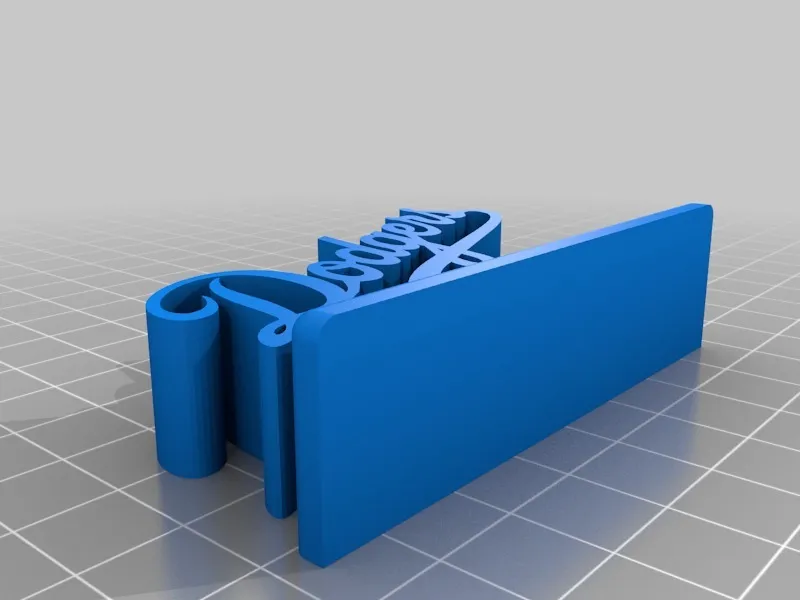 Dodgers Sign by CC3DPRINTING | Download free STL model | Printables.com