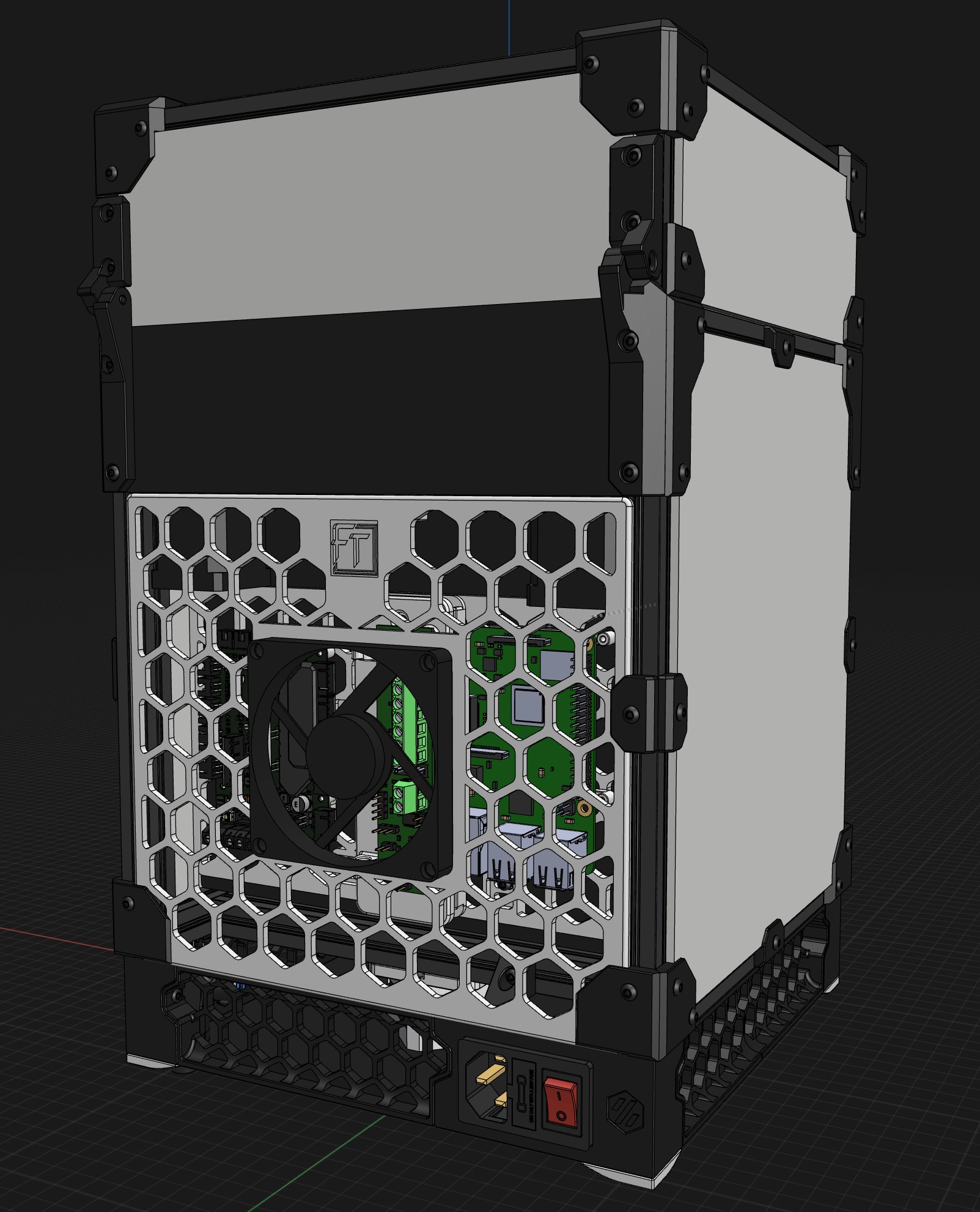 FT EMS V0.2 Rear Panel by Fizzy | Download free STL model | Printables.com