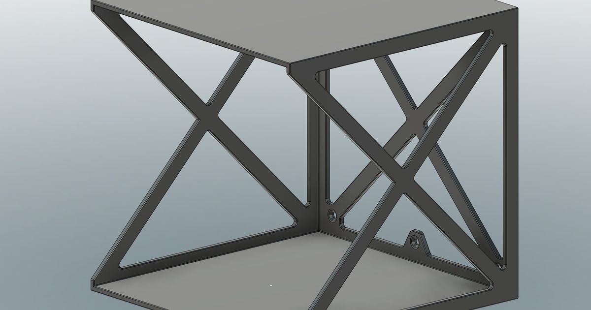 Simple Parametric Cube Shelf by Jer | Download free STL model ...