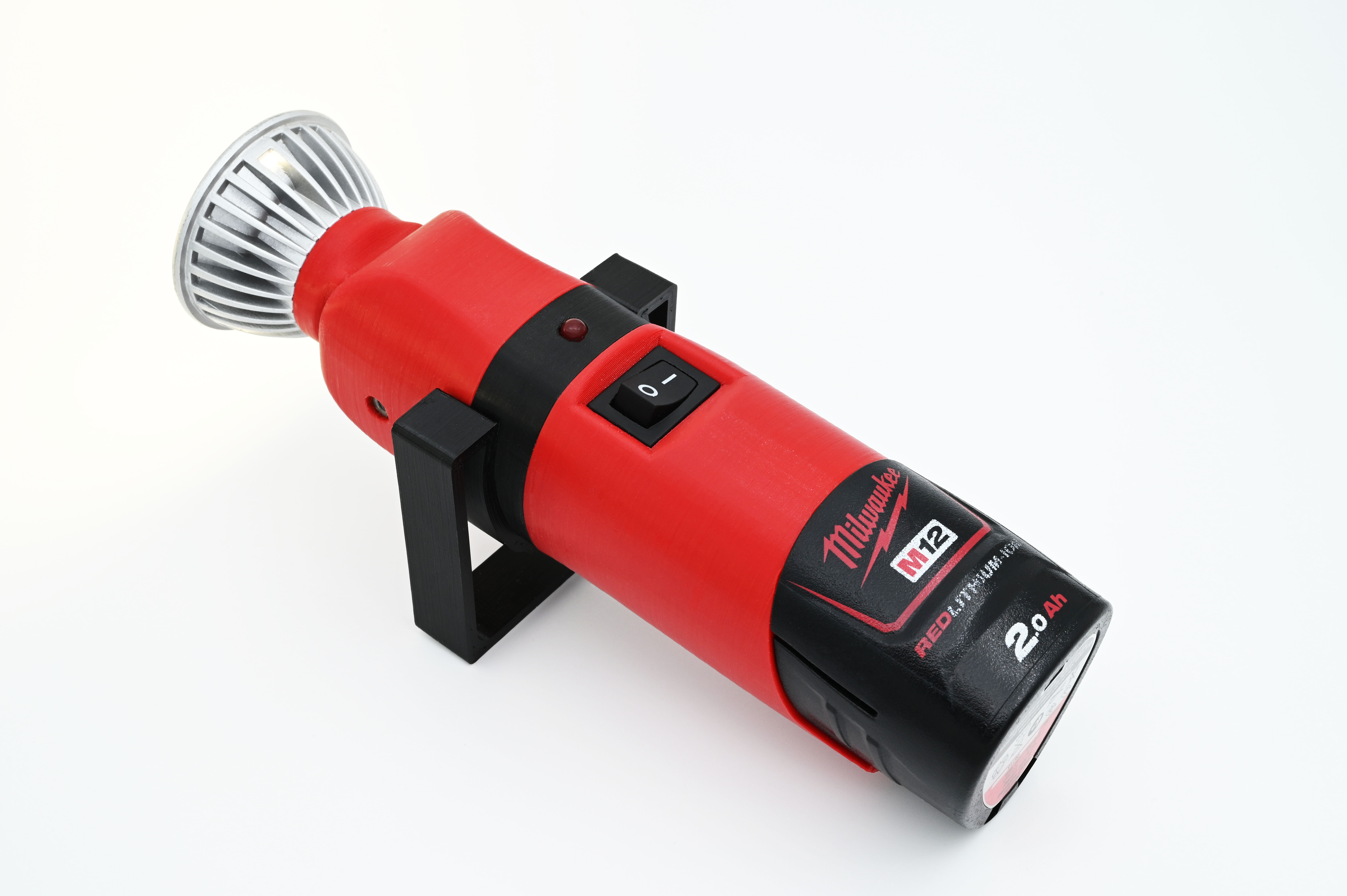 Milwaukee M12 flashlight with adjustable head and low battery indicator ...