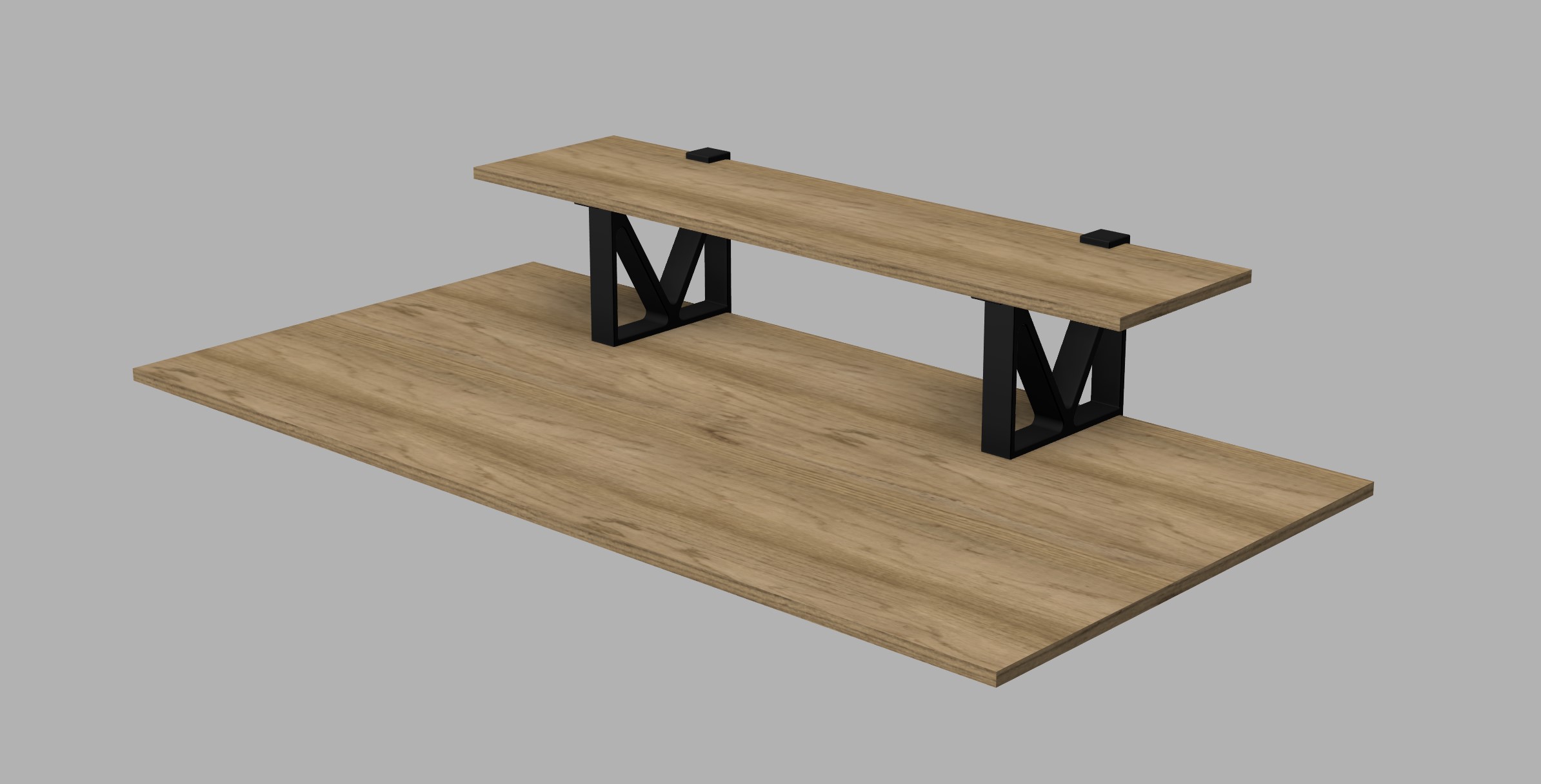 Monitor Riser - 250mm by Wolf3D | Download free STL model | Printables.com