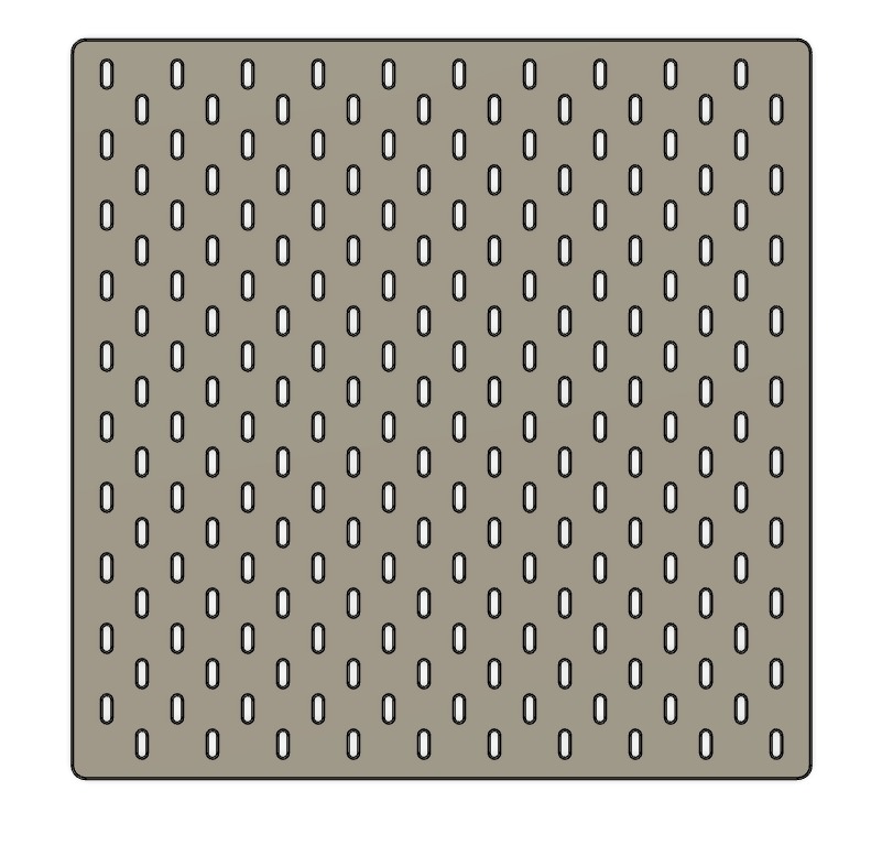 parametric peg board IKEA SKADIS by aviad turm | Download free STL ...