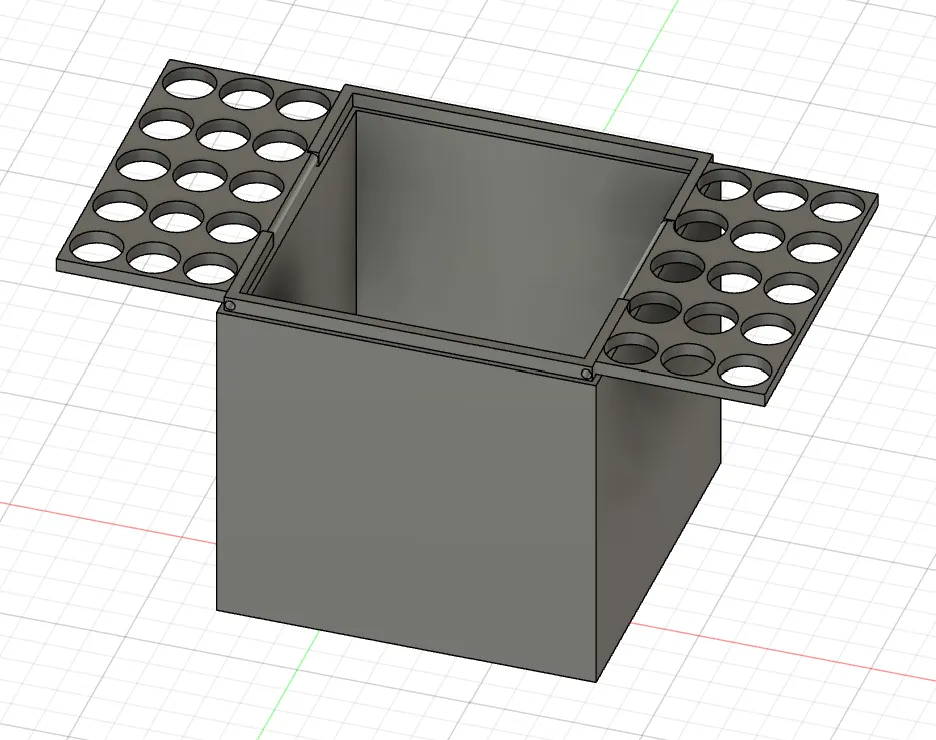 Minimalist desk pot with flip-out penstorage by personofalltime ...