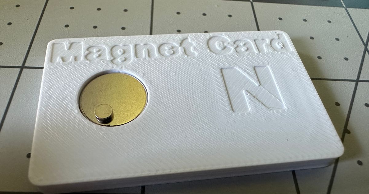 Magnet Card by Amarand | Download free STL model | Printables.com