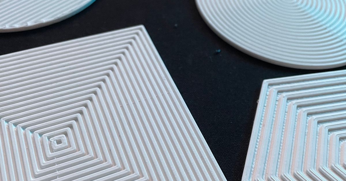 Coaster Set (6 Coaster Designs Included) by An1lo | Download free STL ...