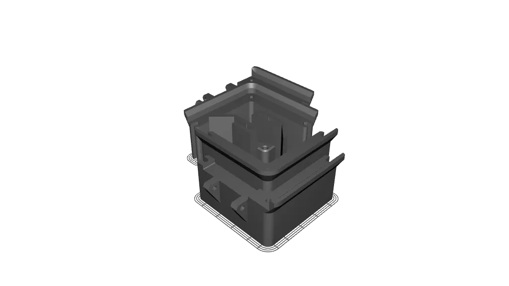 Hinged lid raiser with LED mount for Creality K1 by Alex_cf_Siu ...