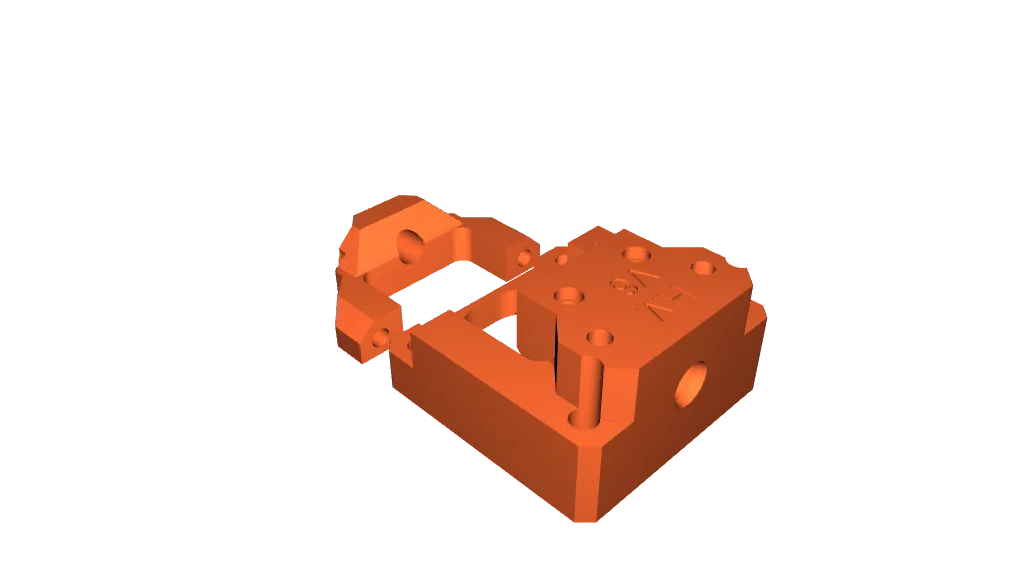 EVA 2.4 Hotend Mount Standard MK8 Hotend by Heiß_Prototypes | Download ...