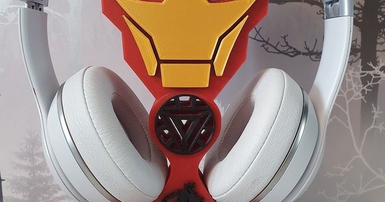 Ironman Headphones Stand By 3DPrintBunny Download Free STL Model 