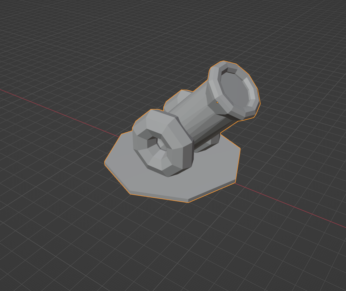 Low Poly Canon by David | Download free STL model | Printables.com