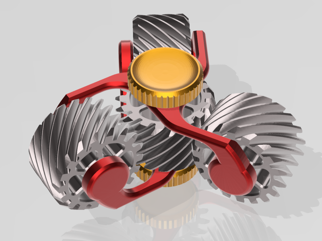 Gear spinner by Thorin Oakenshield | Download free STL model ...