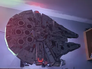 LEGO Star Wars 75192 UCS Millennium Falcon Vertical Stand Wall Mount by ...