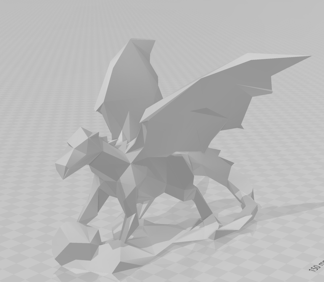 low poly dragon by baminon | Download free STL model | Printables.com