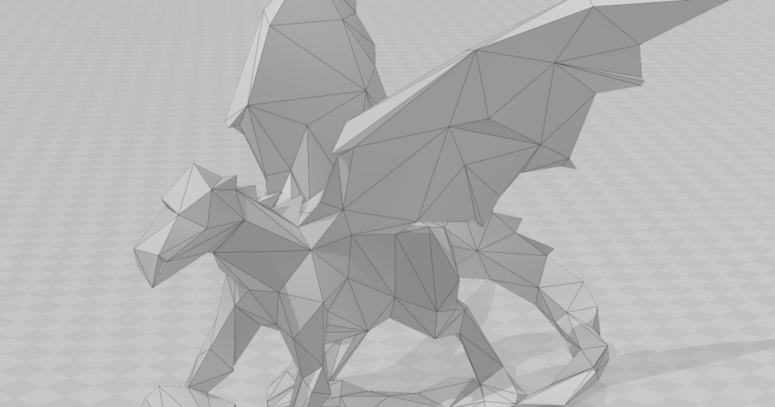 low poly dragon by baminon | Download free STL model | Printables.com