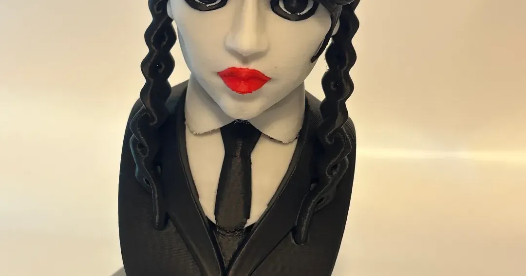 Wednesday Bust, Addams Family by Rob Beast (All Things STL) | Download ...