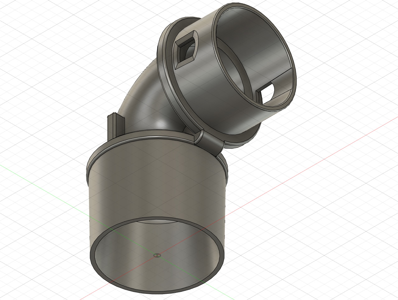 Dust port adapter, 58mm, 90 degree angle, with "click and clean" BOSCH ...