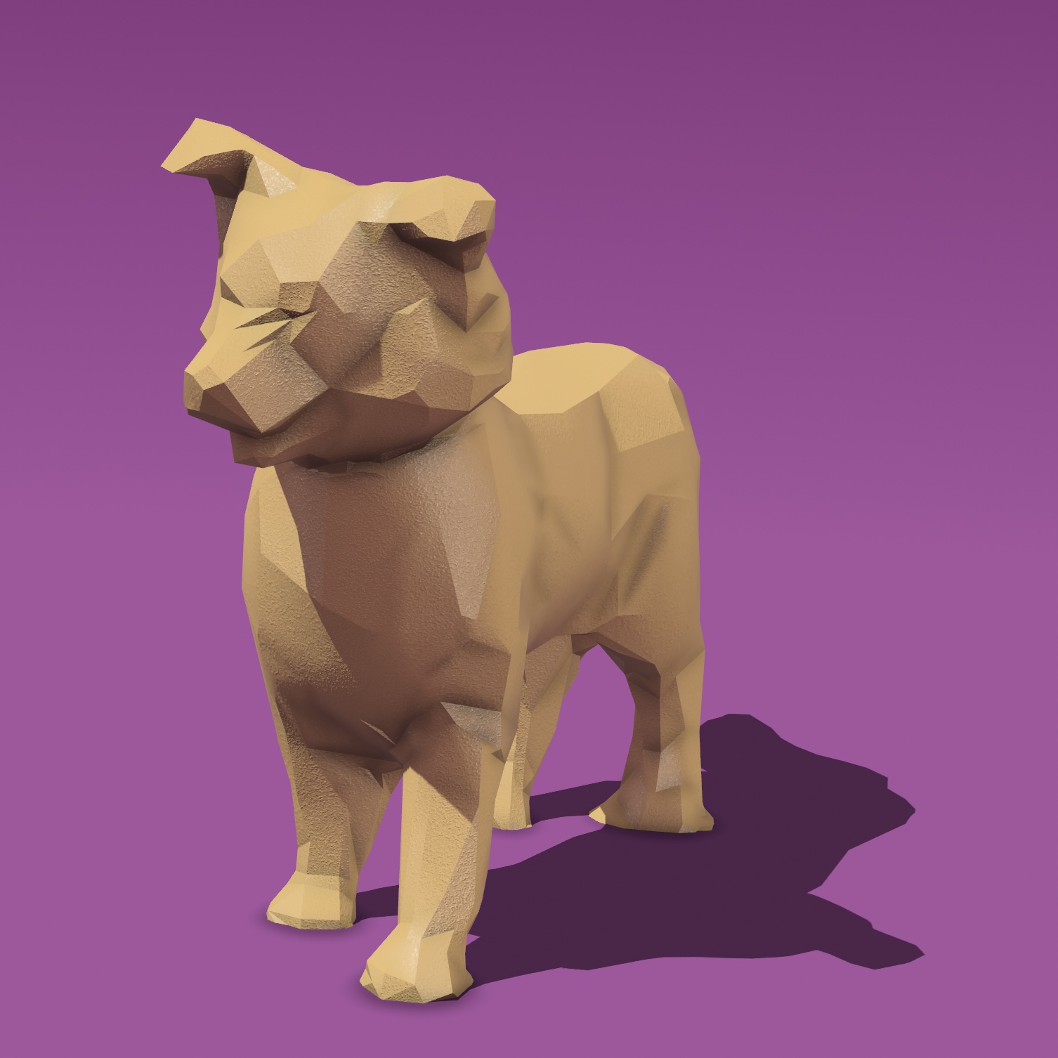 Low Poly Dog by Michael | Download free STL model | Printables.com