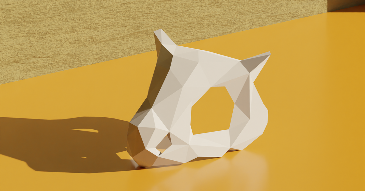 Cubone Skull Osselait - Low Poly (Decoration) by CalebTimoteo ...