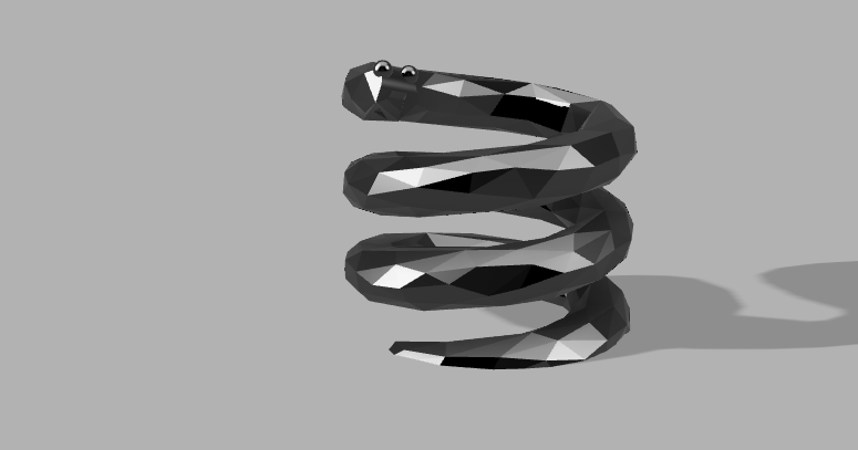 low poly Snake by Tom Anderson (The Real NEO) | Download free STL model ...