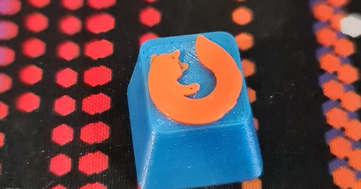 Mozilla Firefox Keycap by 3DLada | Download free STL model | Printables.com