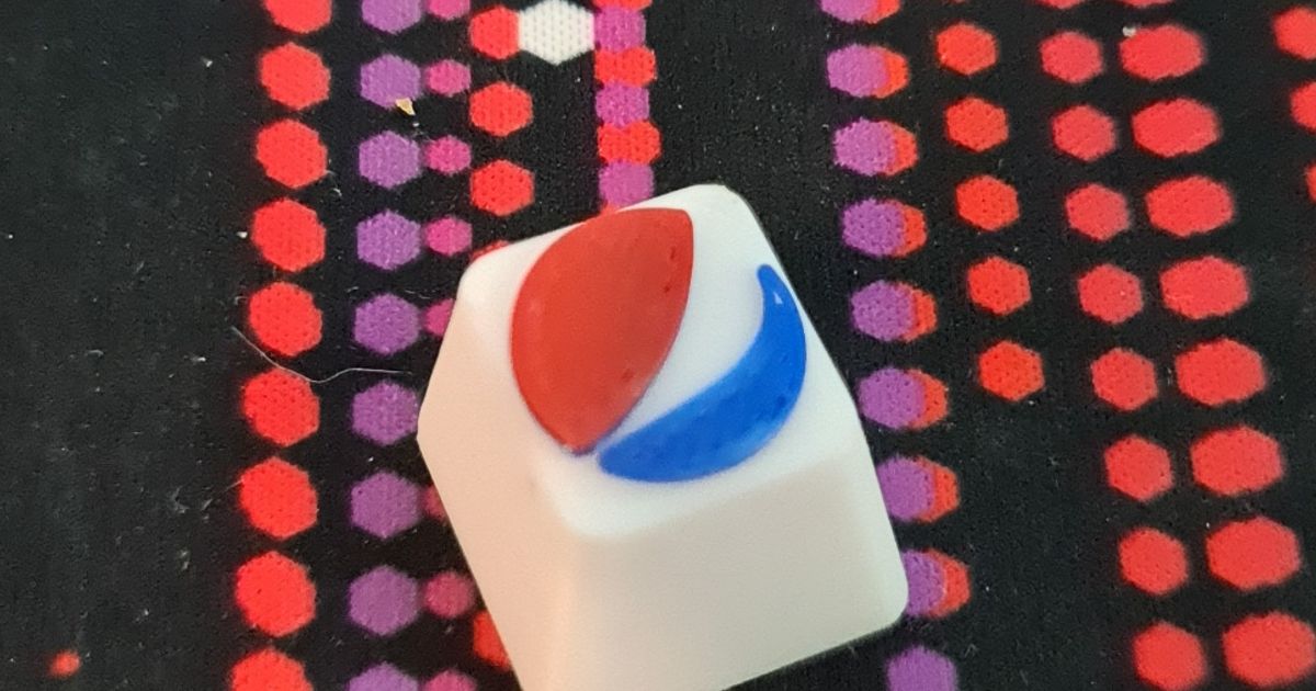 Pepsi Keycap by 3DLada | Download free STL model | Printables.com