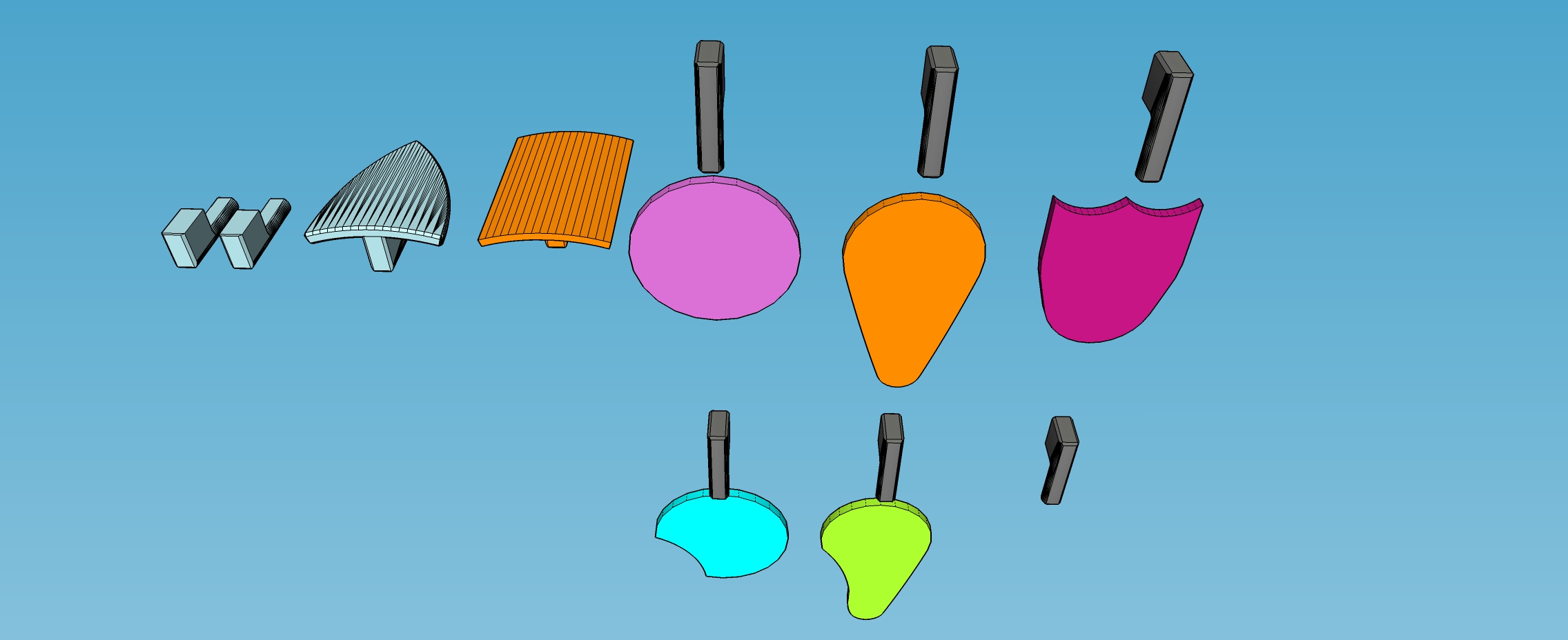 Mini 13: Melee Weapon Set - Shields 1 by Katfish Heavy Industries ...