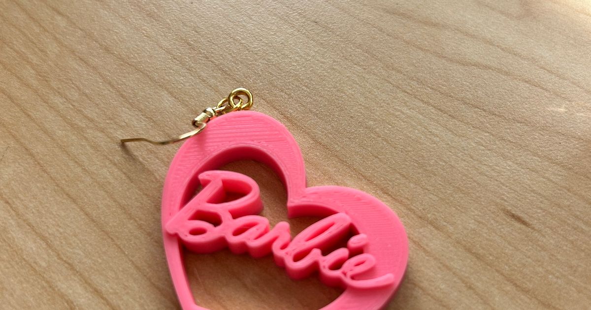 BARBIE HEART CHARM by Staceyluvs3d | Download free STL model ...