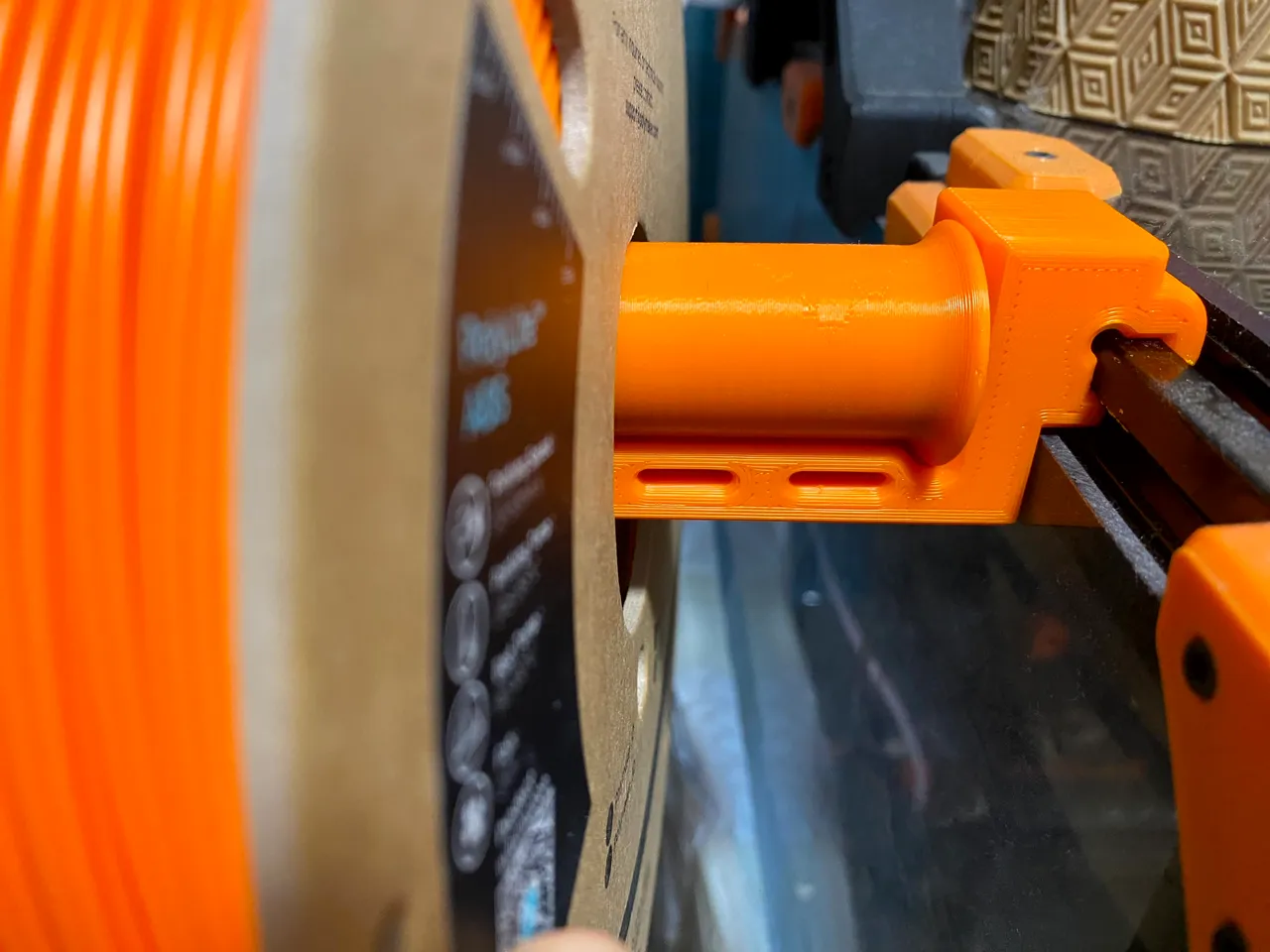 Filament Spool Roller Holder by frijoles | Download free STL model ...