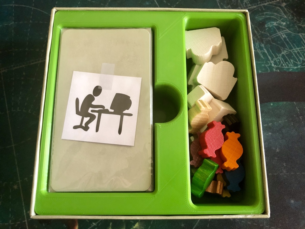 Finished! card game box insert by asqz | Download free STL model ...