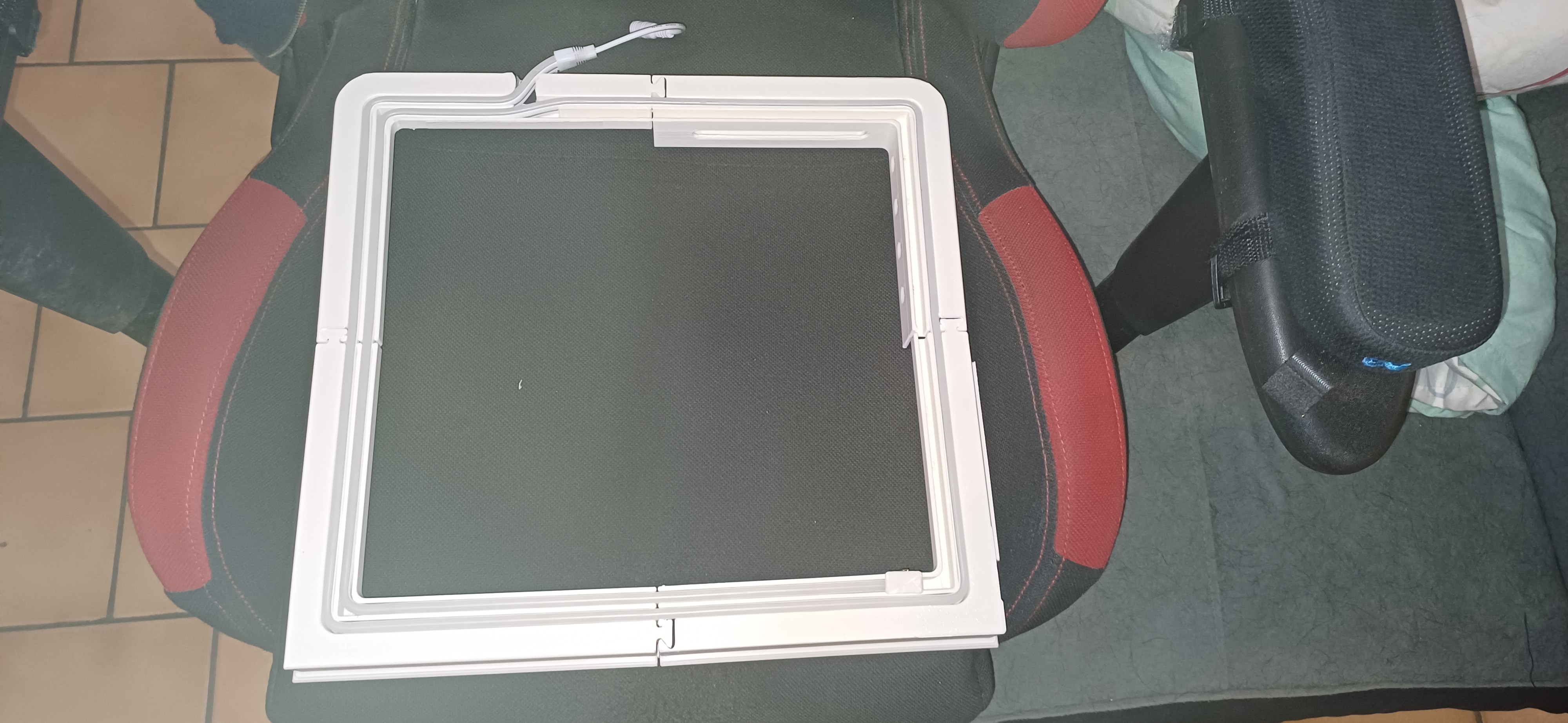 Bambu X1C Top Glass Riser remix for Neon-LED-Stripe (2 channels) by ...