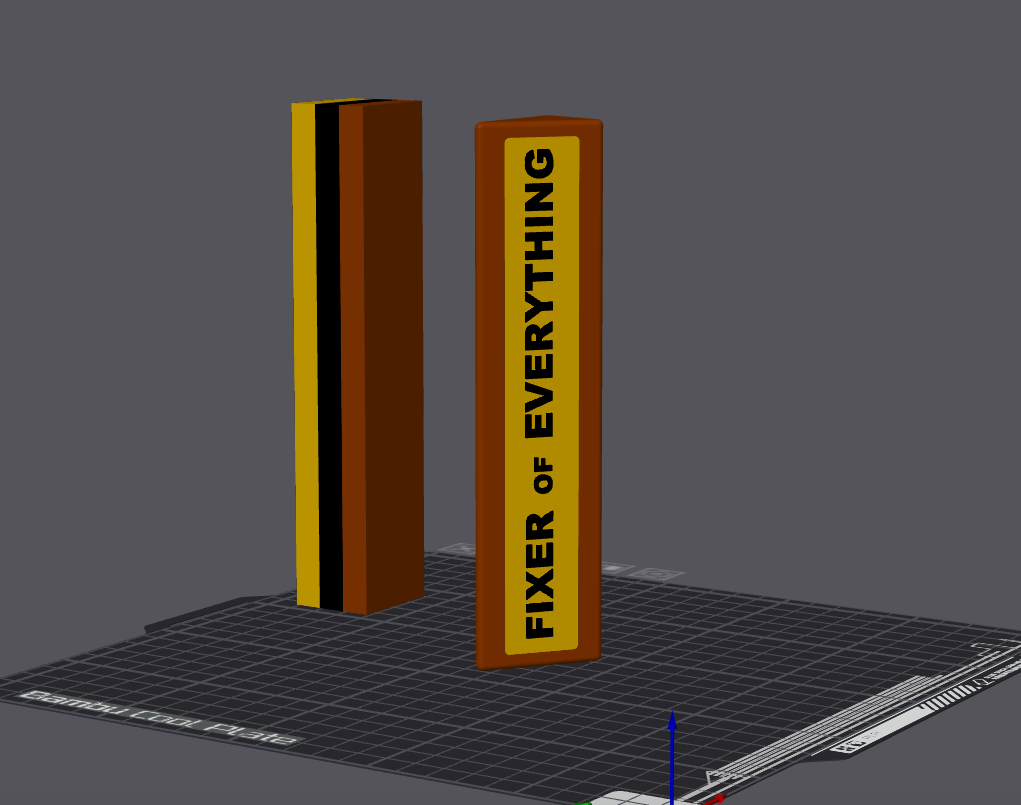 Fixer of Everything Plaque - Desk/Office Accessory - parametric file by ...