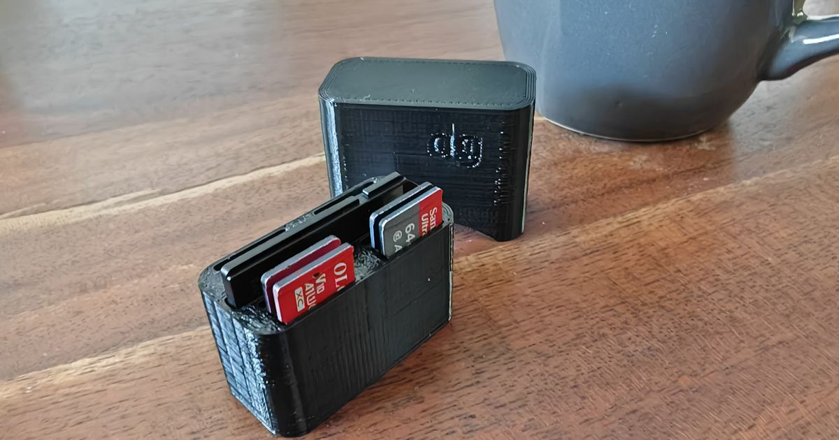 micro sd card box by dg fpv | Download free STL model | Printables.com