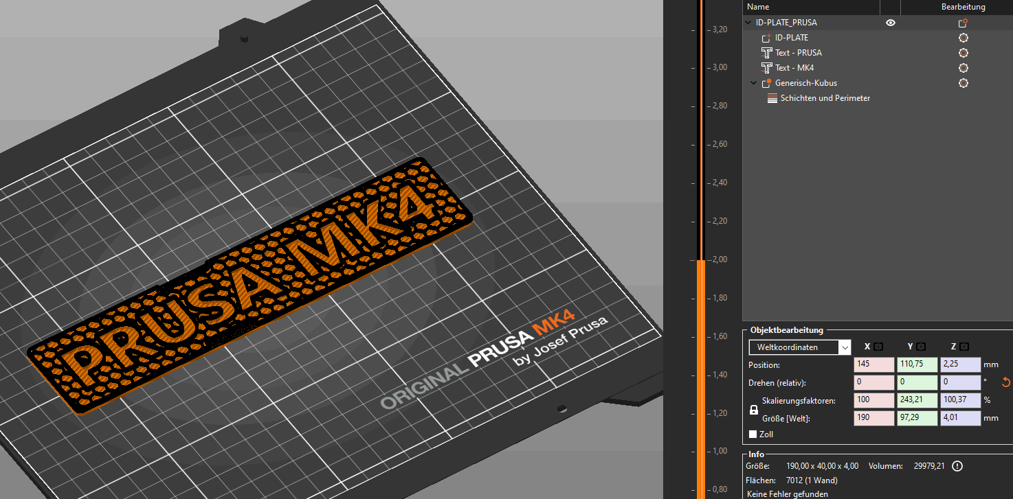 PRUSA MK4 ID Plate von John | Kostenloses STL-Modell herunterladen ...