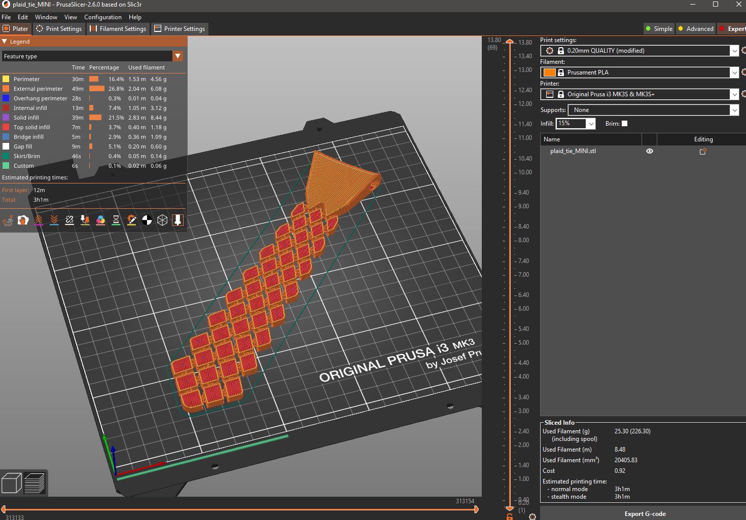Plaid tie by rorys3D | Download free STL model | Printables.com