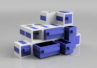 Gridfinity Compatible Modular Stacking Storage System. by Karl3D | Download free STL model ...