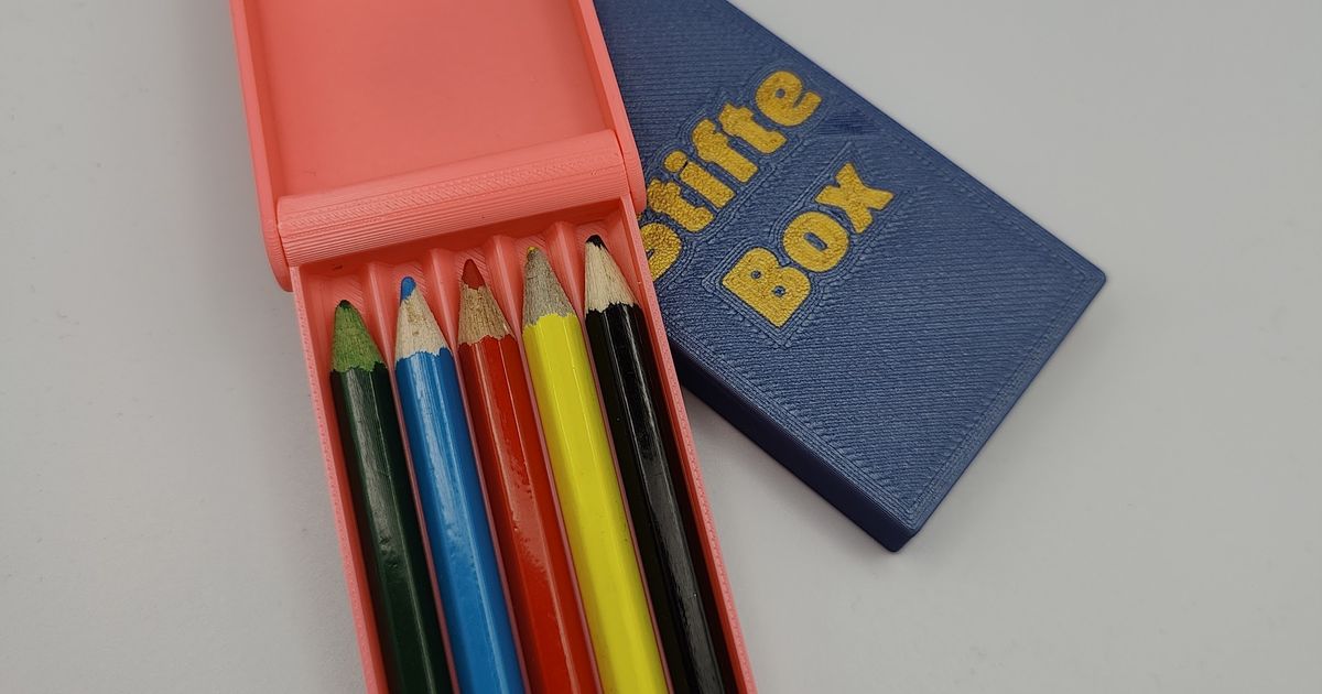 Print-In-Place: Mini Pencil Case by Johannes E | Download free STL ...