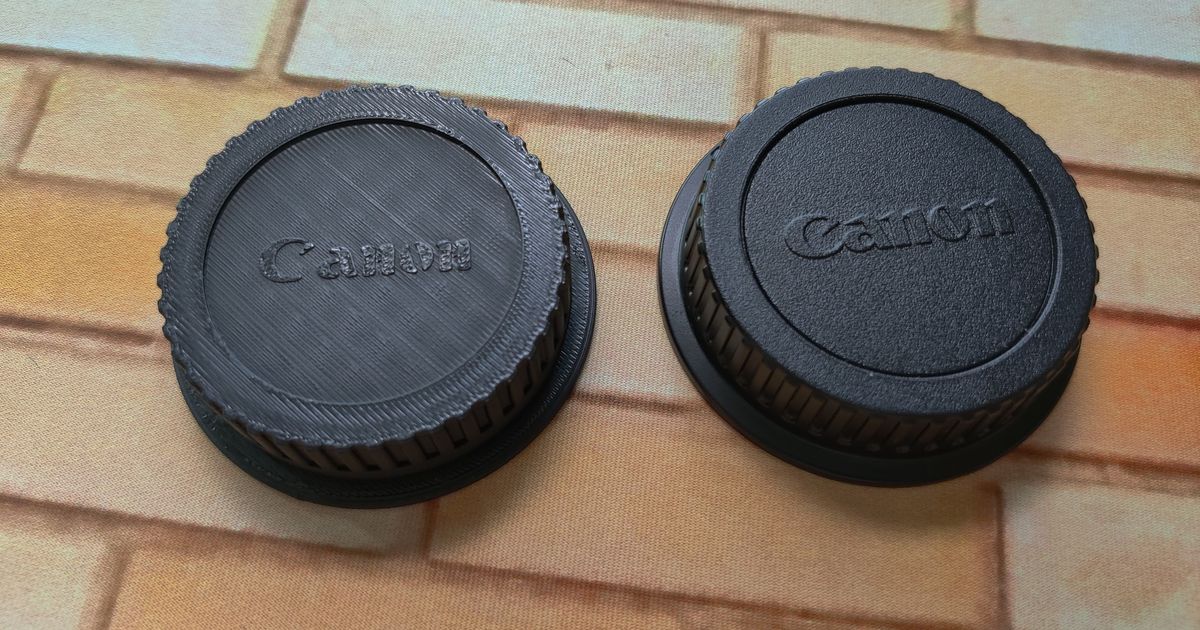 Canon Lens Back Cover by 3DPrintGeneral | Download free STL model ...