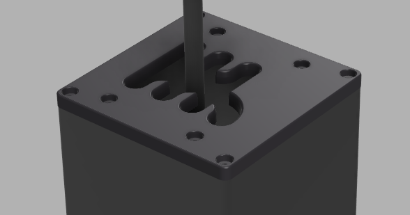 Shifter gates & shift knob for USB sim racing shifter by SportRotary ...