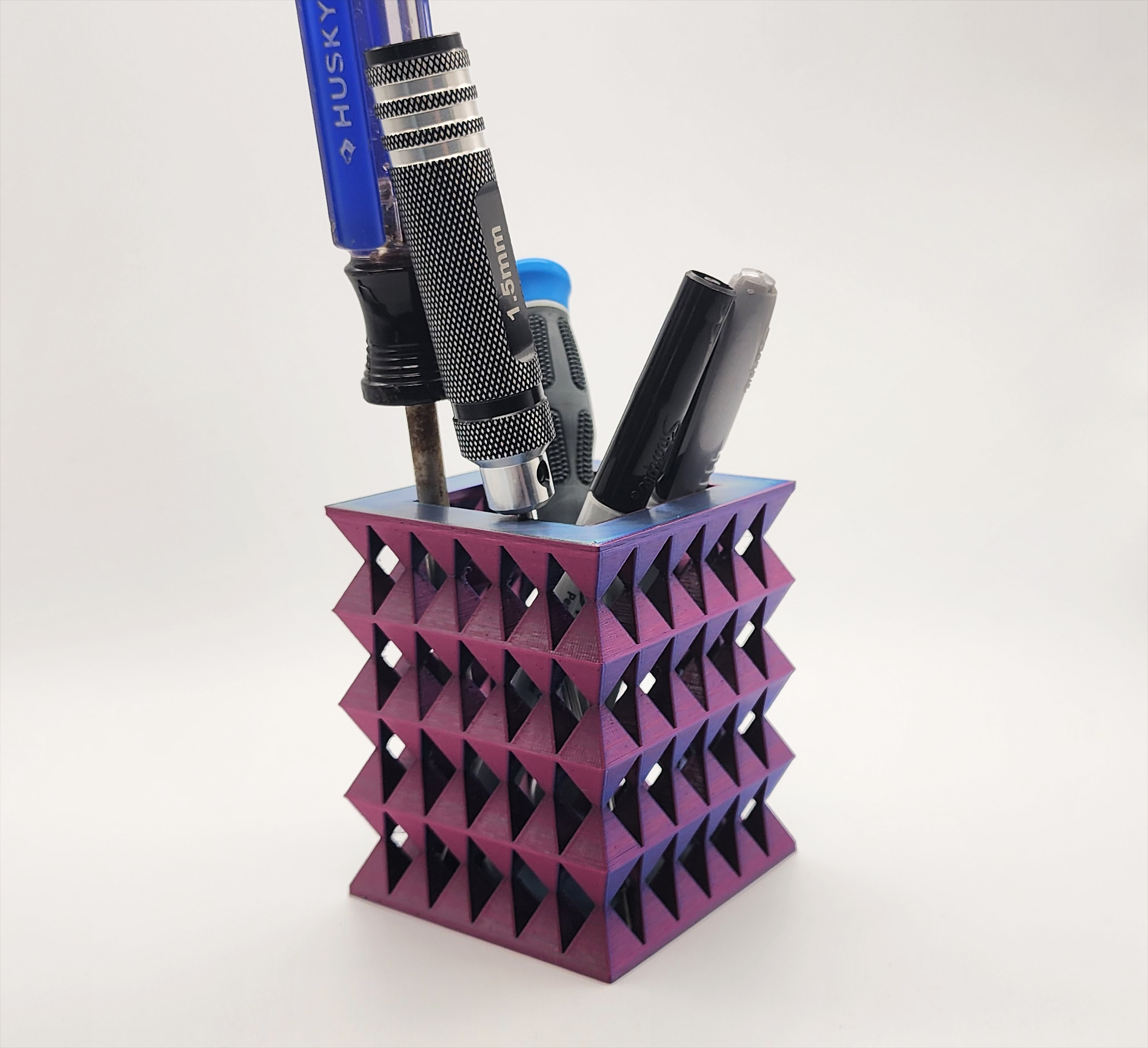 Acute Rhombus Pencil Cup by Triple G Workshop | Download free STL model ...