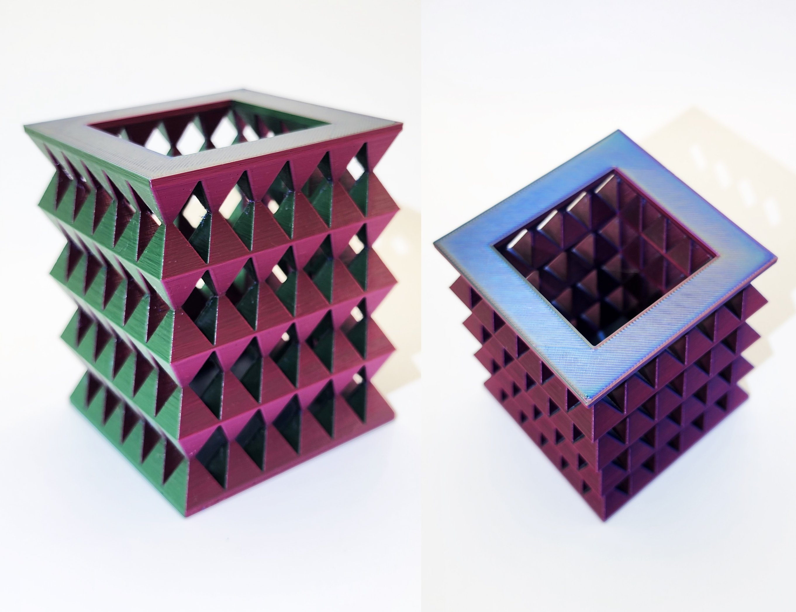 Acute Rhombus Pencil Cup by Triple G Workshop | Download free STL model ...