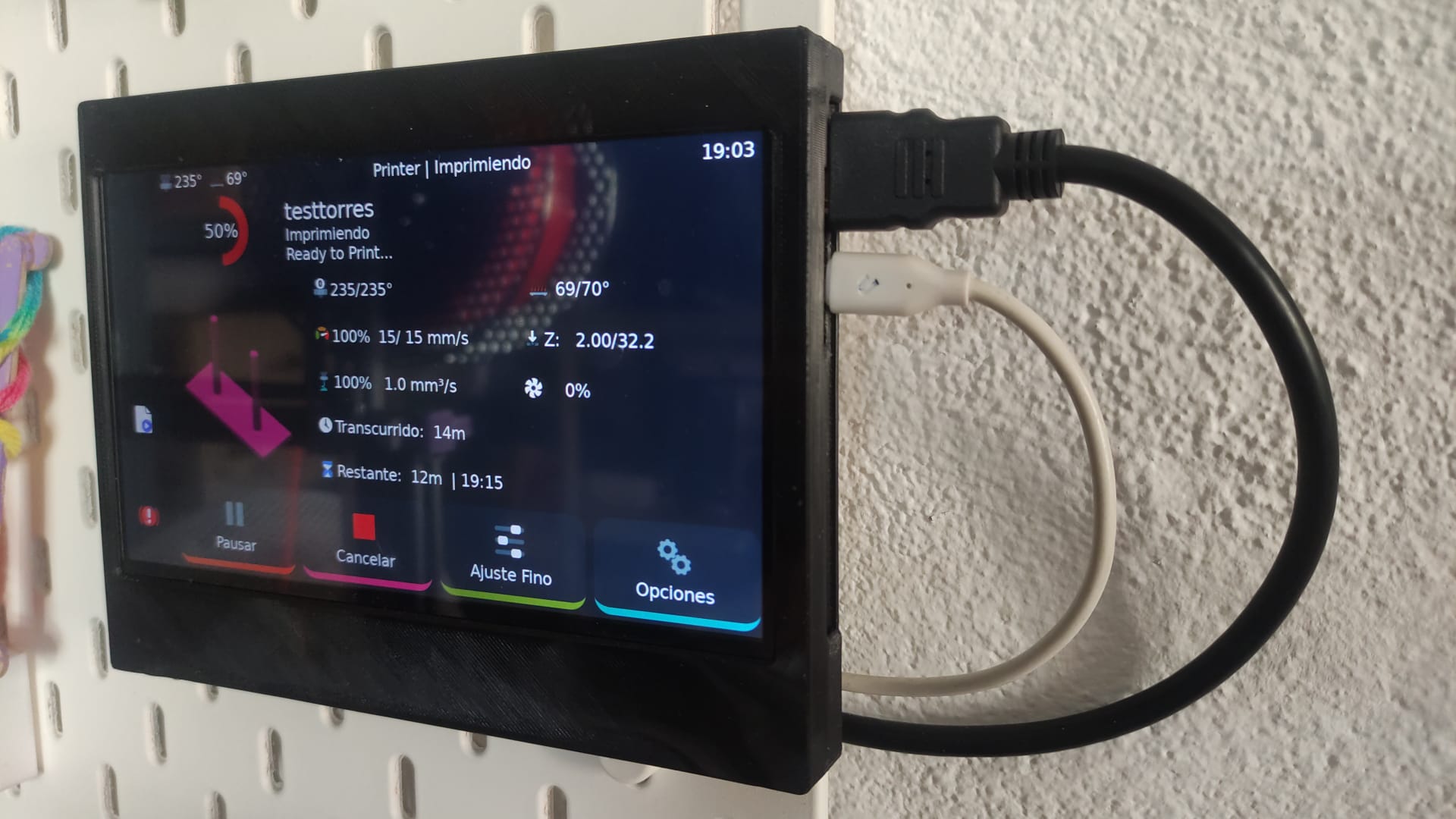CFsunbird 7" HDMI LCD Screen case for Klipperscreen by Marco Parraga ...