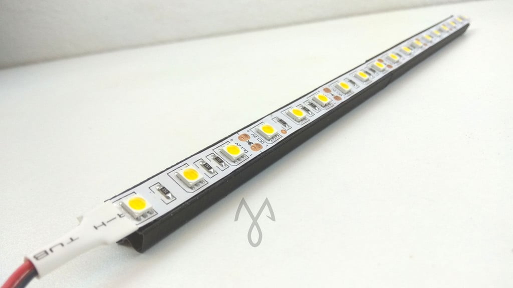 10mn Led Strip Rail for 2020 profile by JMAW | Download free STL model ...