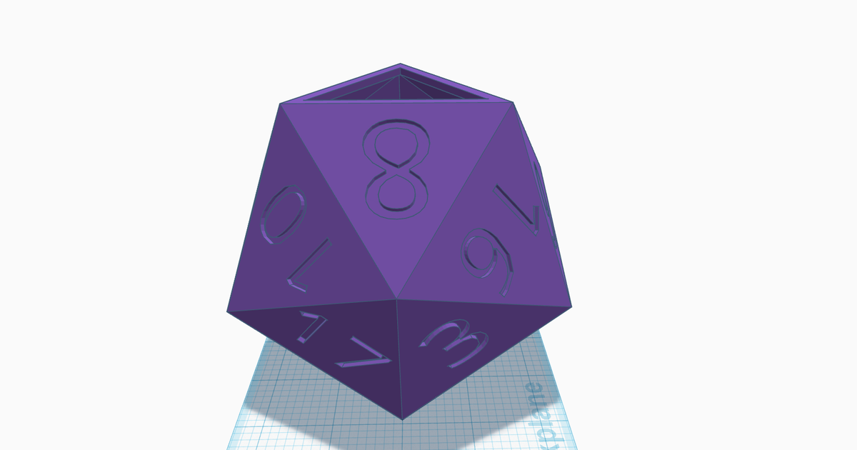 +2 D20 Pen Cup of Heroism by MxWhiskey | Download free STL model ...