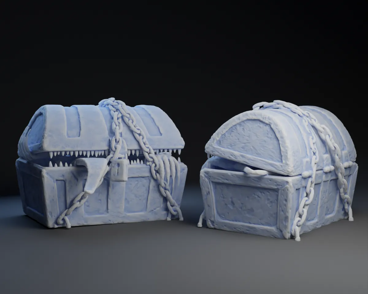 Demon Treasure Chest by Peter Farell | Download free STL model ...