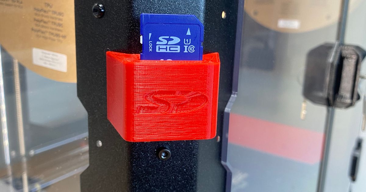 Magnetic SD-Card holder for Original Prusa Enclosure by Jprints ...