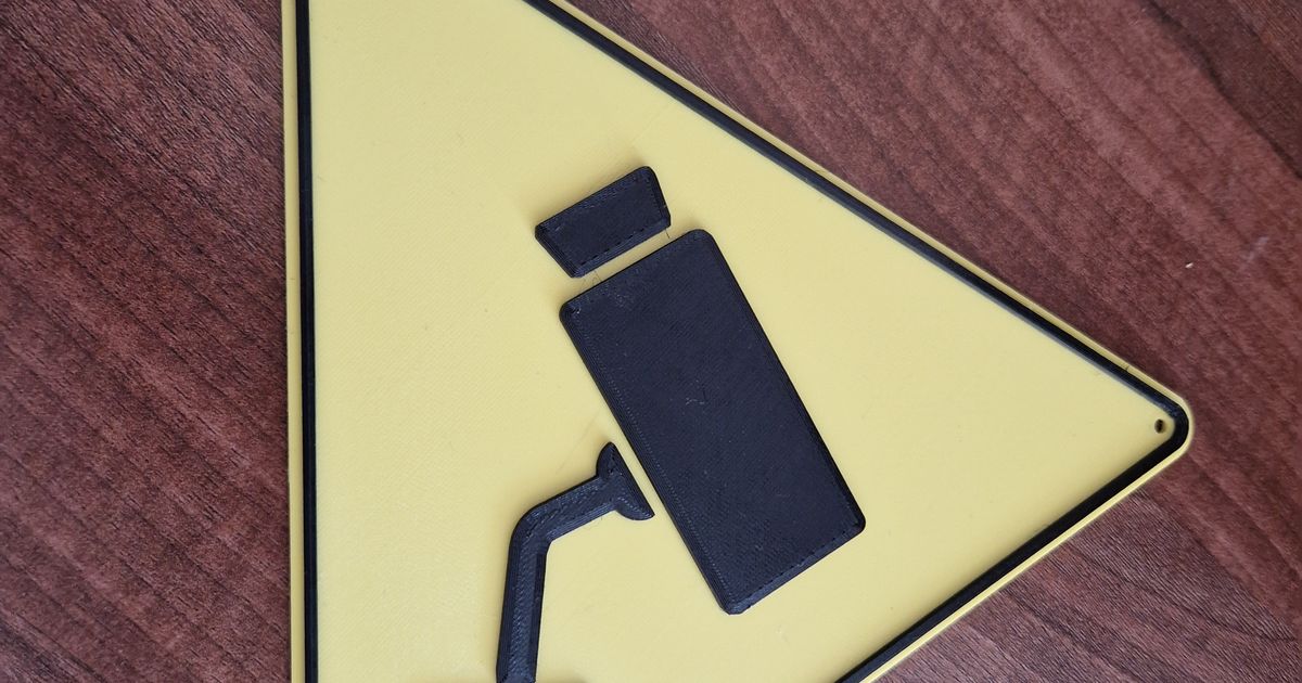 Camera Sign by Martin Vojik | Download free STL model | Printables.com