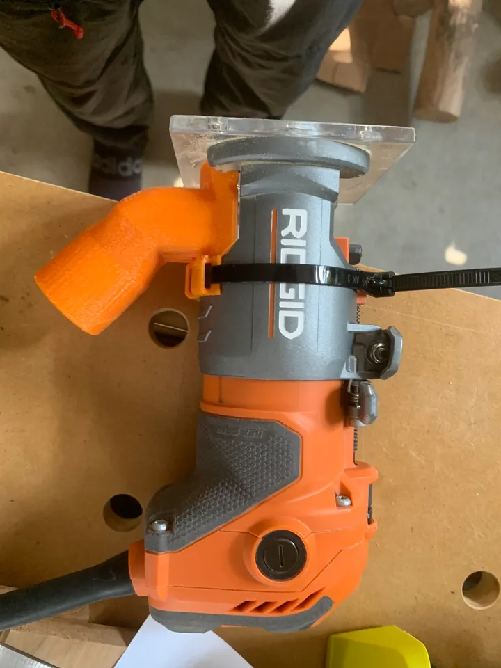 Ridgid Trim Router Vaccume Adapter by weberyap | Download free STL ...