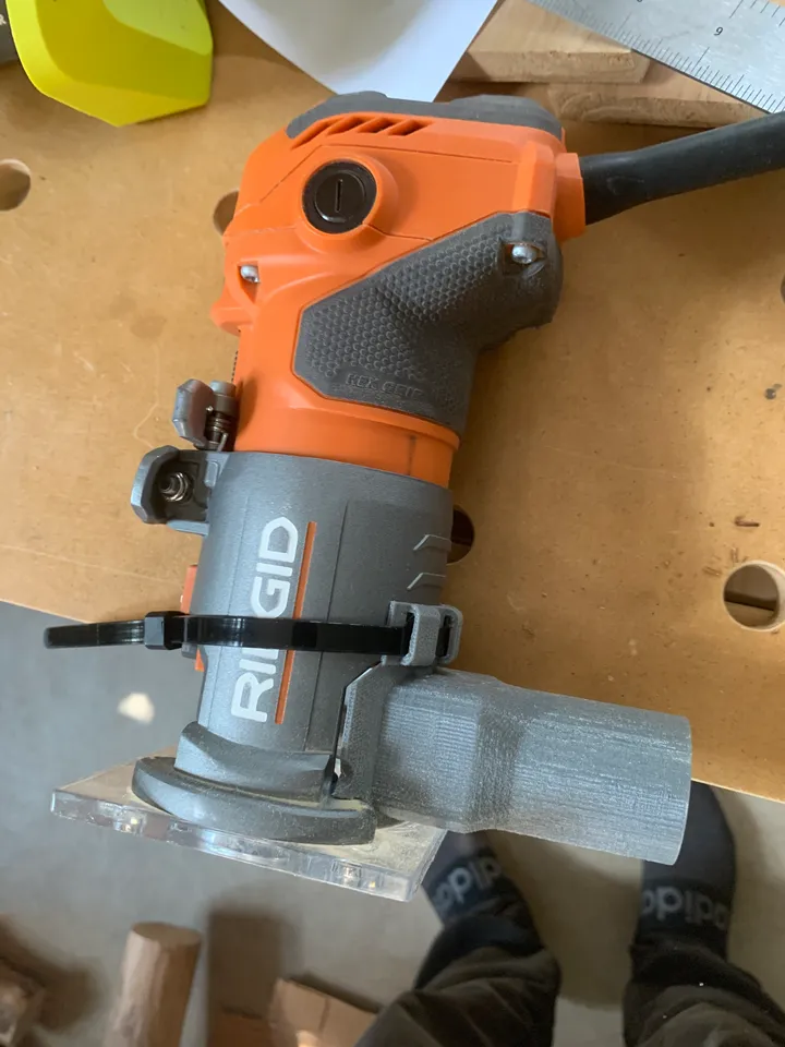 Ridgid Trim Router Vaccume Adapter by weberyap | Download free STL ...
