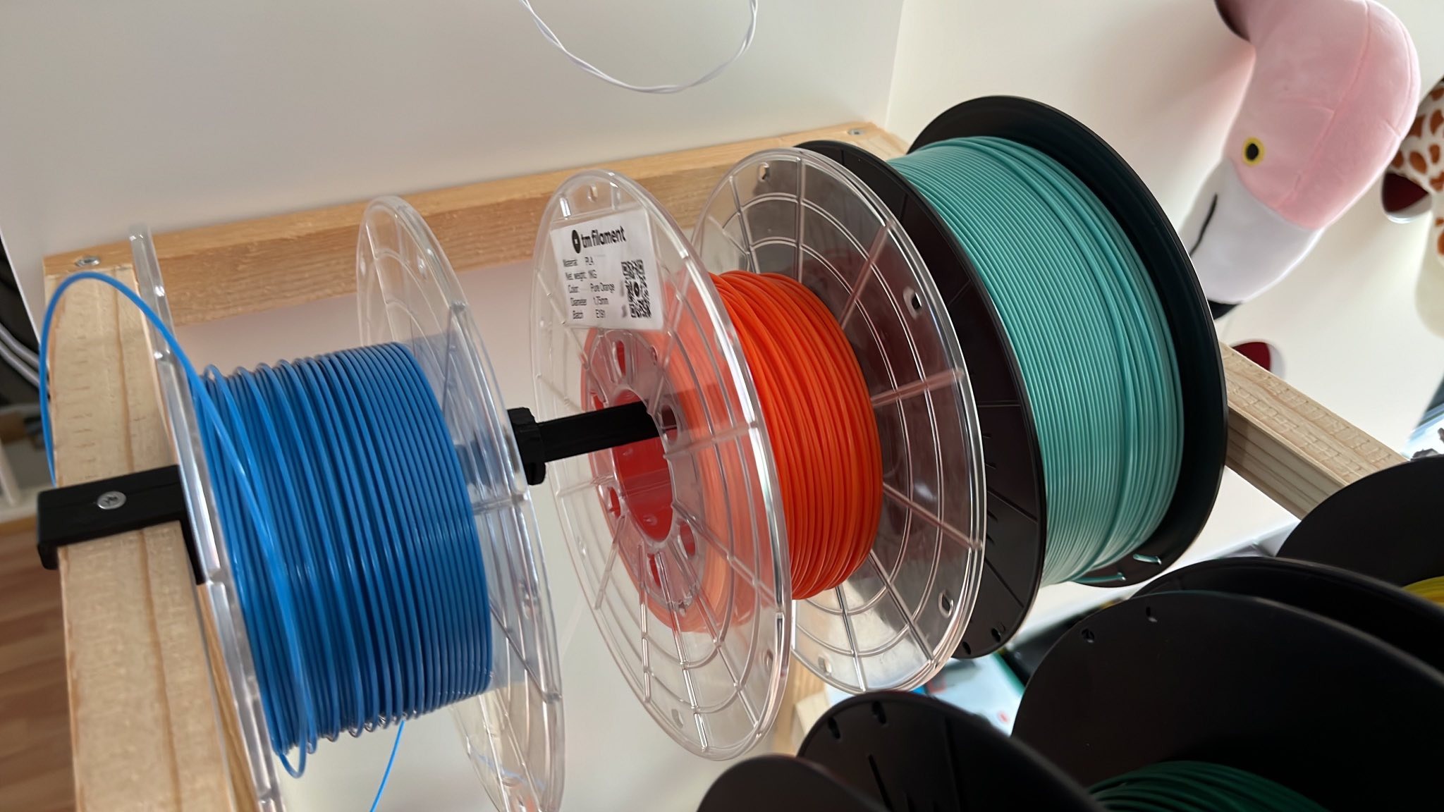 Horizontal filament spool arm by Jasper Zwart | Download free STL model ...