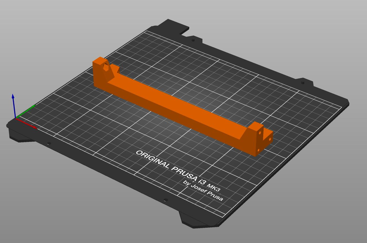 Longer bridge for bookshelf homelab micro rack by Frey | Download free ...