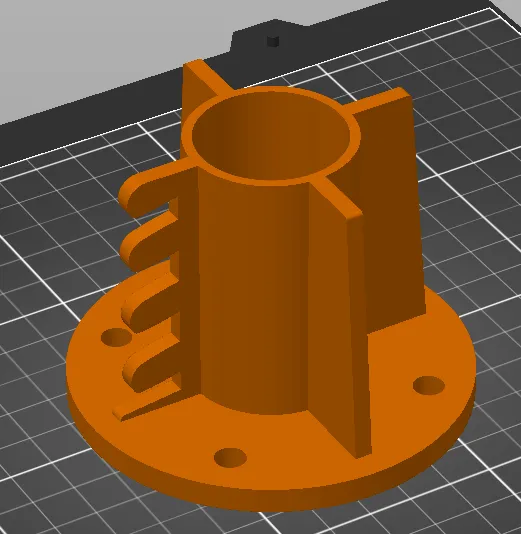 Tent pole base by Jasper Zwart | Download free STL model | Printables.com
